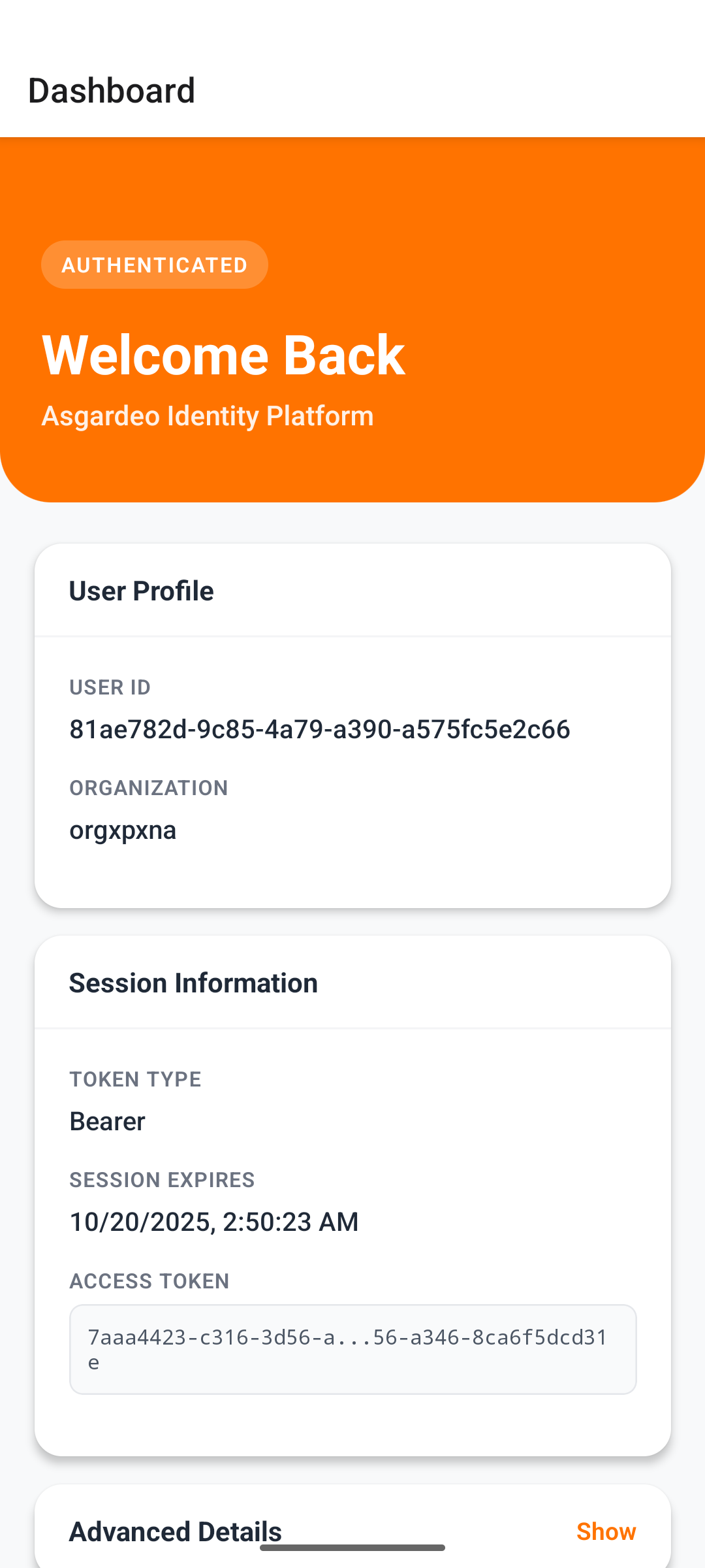 Integrate Asgardeo with your React Native App CLI - Asgardeo