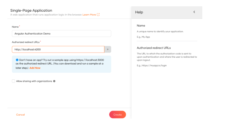Register an application - Asgardeo