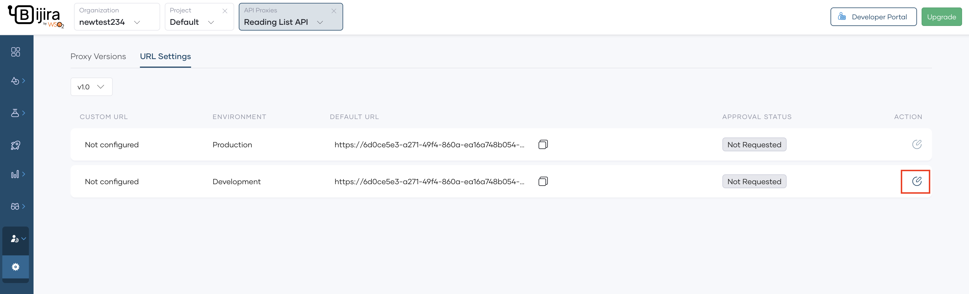 Bijira Documentation | Configure a Custom Domain for Your Organization