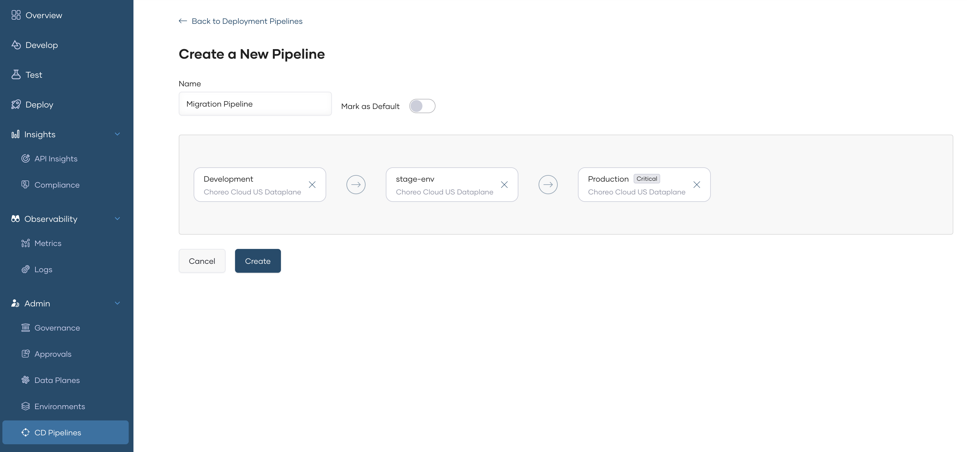 Bijira Documentation | Manage CD pipelines