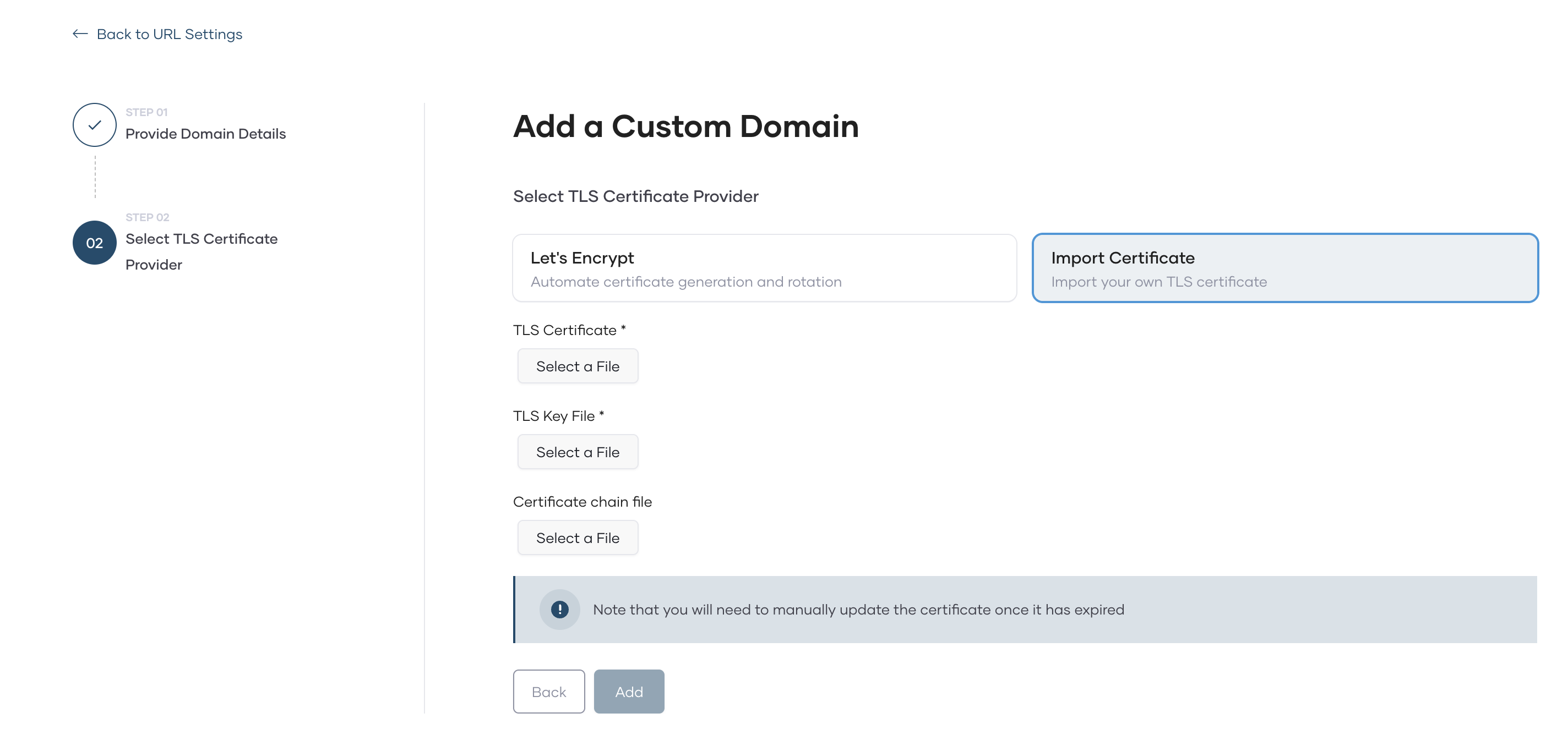 Bijira Documentation | Configure a Custom Domain for Your Organization